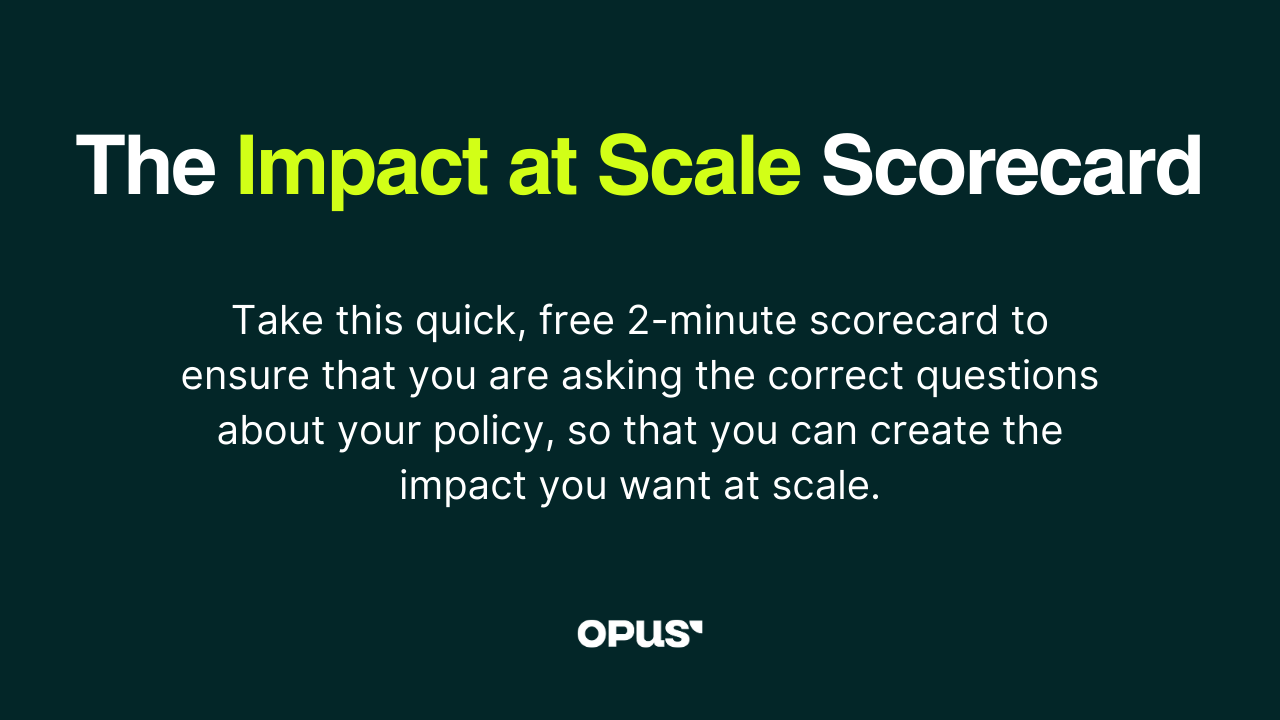 The Impact at Scale Scorecard