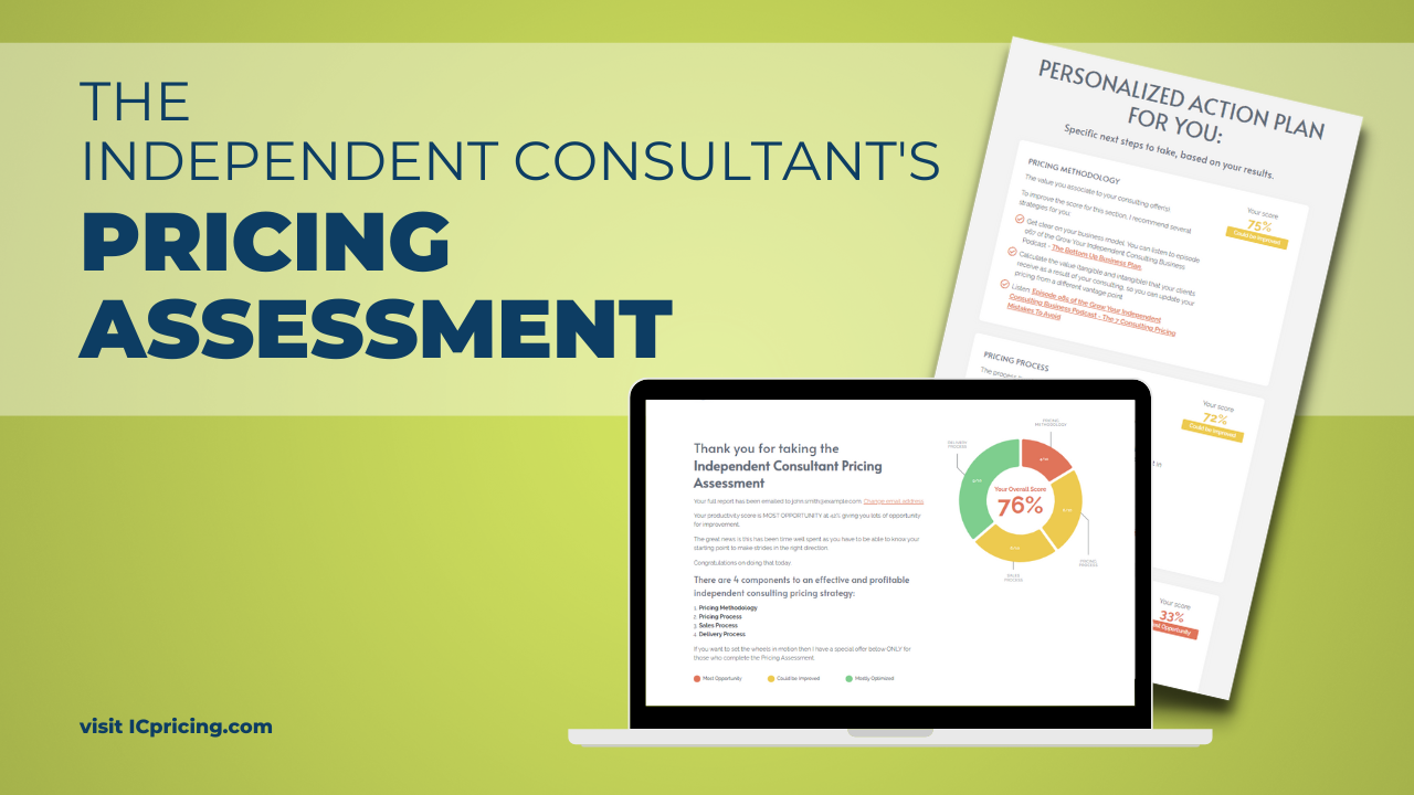 Free Report: Evaluate Your Independent Consulting Pricing Strategy