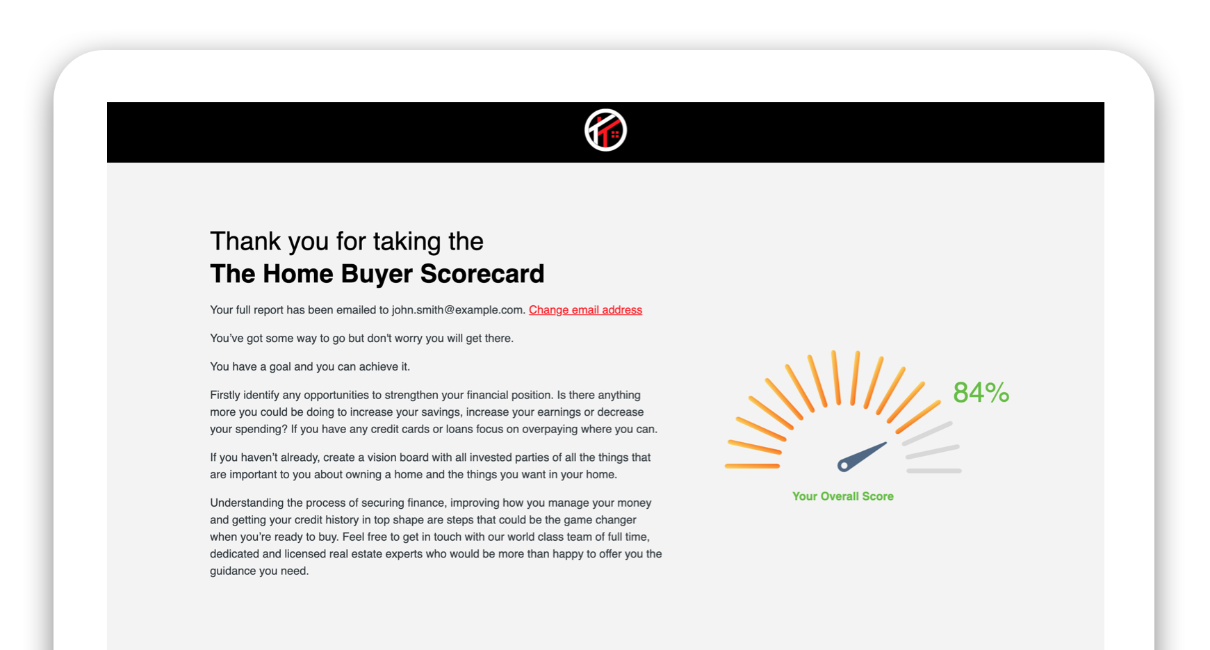 The Home Buyer Scorecard