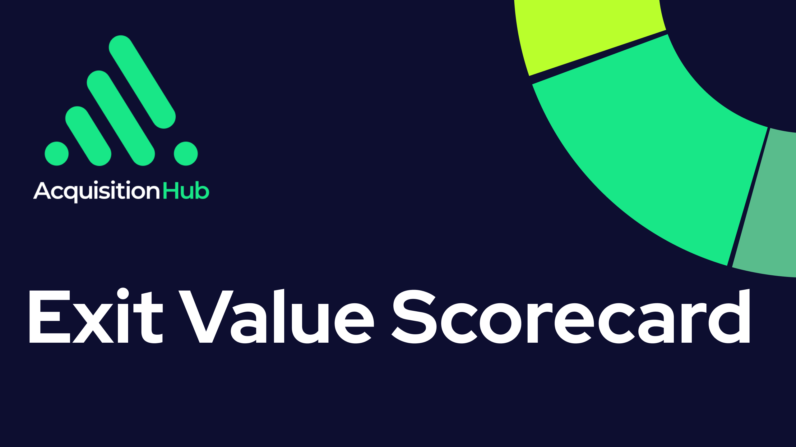 Exit Value Scorecard