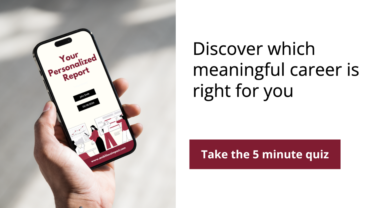 Impactful Careers Quiz